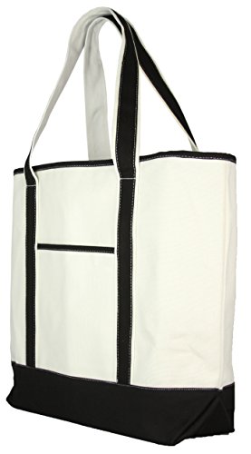 Ensign Peak Deluxe Canvas Tote Bag, Black