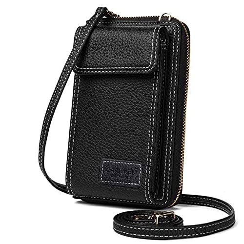 Valentoria Womens Crossbody Bag Cell phone Wallet Small Shoulder Purse Leather Card Handbag