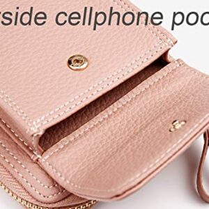 Valentoria Womens Crossbody Bag Cell phone Wallet Small Shoulder Purse Leather Card Handbag