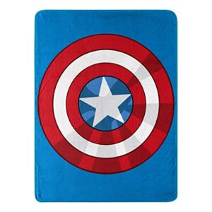 marvel’s avengers, “the shield” micro raschel throw blanket, 46″ x 60″, multi color