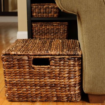 BIRDROCK HOME Abaca Nesting Baskets - 3 baskets - Environmentally Friendly