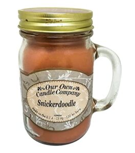 our own candle company snickerdoodle scented 13 ounce mason jar candle