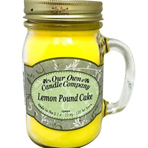 Our Own Candle Company Lemon Pound Cake Scented 13 Ounce Mason Jar Candle