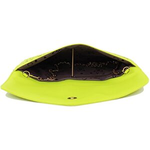 Women Wedding Party Purses Shoulder Bag Evening Day Clutch Bag, Lemon Green V1, Small