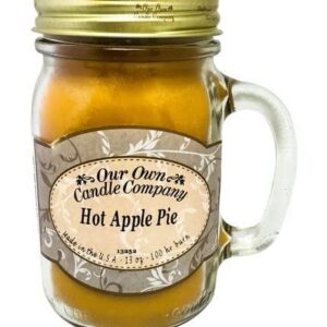 Our Own Candle Company Hot Apple Pie Scented 13 Ounce Mason Jar Candle