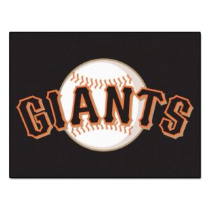 fanmats 6538 san francisco giants all-star rug – 34 in. x 42.5 in. sports fan area rug, home decor rug and tailgating mat