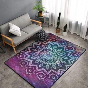 niyoung bedroom living room kitchen big size area rugs home art – trippy tie dye mandala floor mat doormats quick dry spa bathroom floor mats exercise mat throw rugs carpet