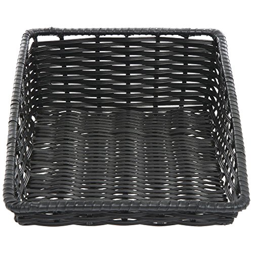 HUBERT® Black Tapered Produce Basket - 11 1/2"L x 18"D x 1 1/2" to 5"H