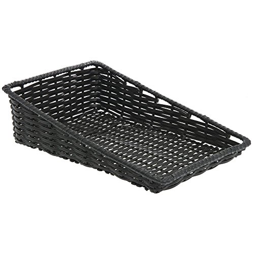 HUBERT® Black Tapered Produce Basket - 11 1/2"L x 18"D x 1 1/2" to 5"H