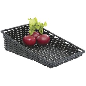 HUBERT® Black Tapered Produce Basket - 11 1/2"L x 18"D x 1 1/2" to 5"H