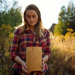 Eco Burial: Biodegradable Urn, Burial Urn, Bamboo Urn