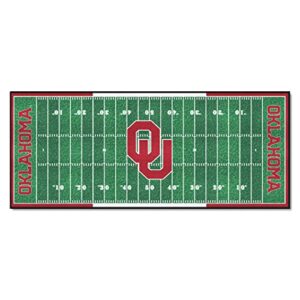 fanmats 7556 oklahoma sooners field runner rug – 30in. x 72in.