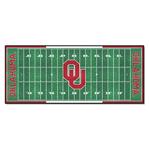 FANMATS 7556 Oklahoma Sooners Field Runner Rug - 30in. x 72in.