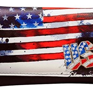 HW Collection USA American Flag Stars Stripe Concealed Carry Country Patriotic Handbag Wallet Set (USA Flag Set)