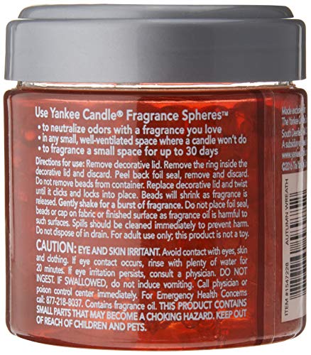 Yankee Candle Autumn Wreath Fragrance Spheres Odor Neutralizing Beads, Food & Spice Scent