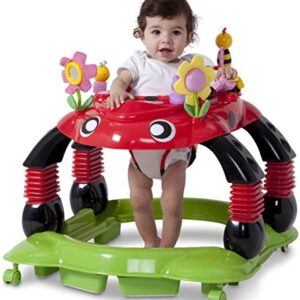 Delta Children Lil Play Station 4-in-1 Activity Walker - Rocker, Activity Center, Bouncer, Walker - Adjustable Seat Height - Fun Toys for Baby, Sadie the Ladybug