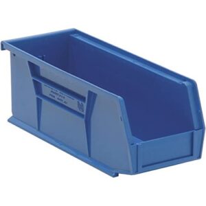 ultra stack & hang bin blue 10-7/8in x 4-1/8in x 4in