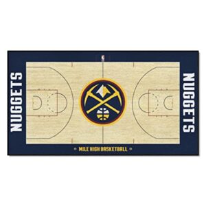 fanmats 9485 nba denver nuggets court nylon court runner