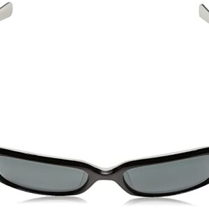 Kate Spade New York Women's Annora Rectangular Sunglasses, Black White/Gray Polarized, 54 mm