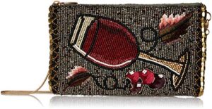 mary frances vino beaded crossbody phone bag, multi