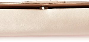 Jessica McClintock womens Angel Satin Tuxedo Flap Clutch Evening Handbag, Champagne, One Size US