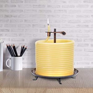 Candle by the Hour 20561B 144-Hour Candle, Eco-friendly Natural Beeswax with Cotton Wick,Yellow