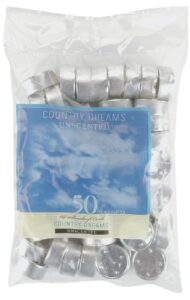 darice unscented tea lights 50/pkg-white