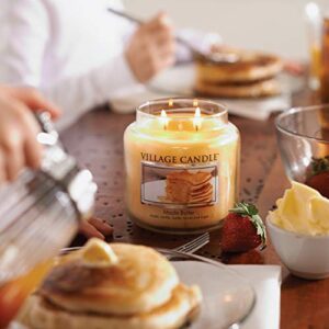 Village Candle Maple Butter 16 oz Glass Jar Scented Candle, Medium