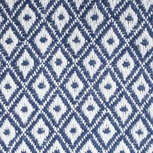 DII Global Mini Diamond Woven Throw, 50x60, Nautical Blue