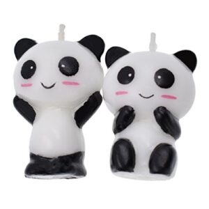 cute feeder unicorn panda shape birthday candles unique party cake decor gift