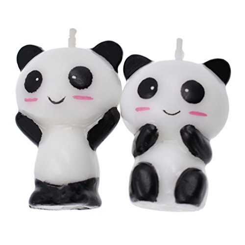 Cute Feeder Unicorn Panda Shape Birthday Candles Unique Party Cake Decor Gift