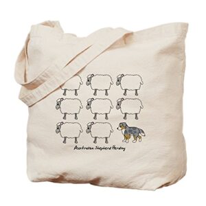 cafepress cartoon australian shepherd herding tote-bag natural canvas tote-bag,shopping-bag