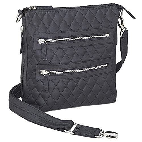 Gun Toten Mamas Quilted Microfiber Cross Body Flat Sac, Black, One Size