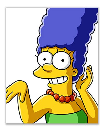 Simpsons Poster Prints - Set of 6 (8 inches x 10 inches) Movie Poster Prints - Bart Homer Marge Lisa Maggie