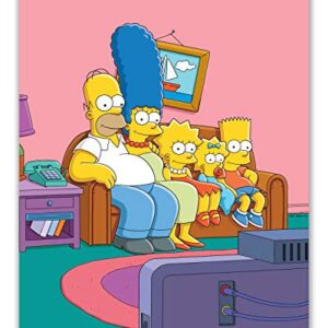 Simpsons Poster Prints - Set of 6 (8 inches x 10 inches) Movie Poster Prints - Bart Homer Marge Lisa Maggie