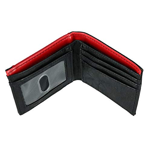 Marvel Deadpool Bi-Fold Boxed Wallet, Red & Black, One Size