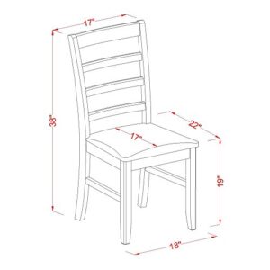 EAST WEST FURNITURE 9 Pc Dining room set-Square 54 inch Gathering Table and 8 Stools