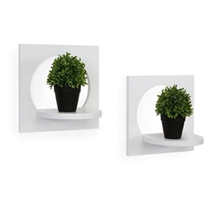 Danya B. Set of 2 Silhouette Shelves-White