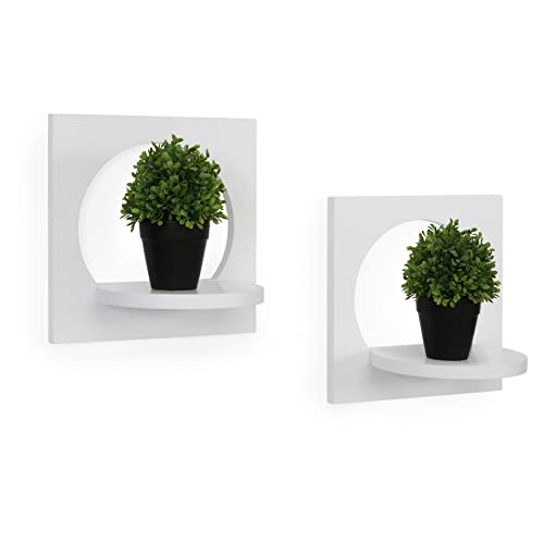 Danya B. Set of 2 Silhouette Shelves-White