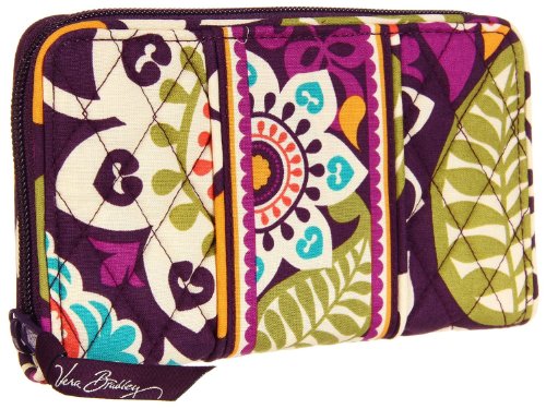 Vera Bradley Accordion Wallet Plum Crazy