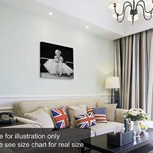 Niwo ART-Marilyn Monroe C, Classic Movie Stars Canvas Wall Art Home Decor,Stretched Ready to Hang