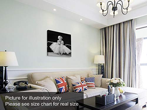 Niwo ART-Marilyn Monroe C, Classic Movie Stars Canvas Wall Art Home Decor,Stretched Ready to Hang