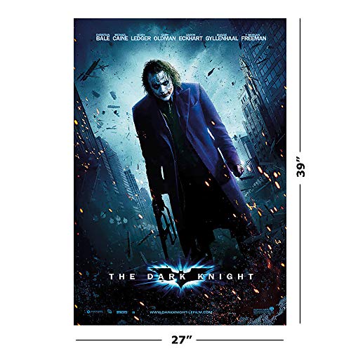 POSTER STOP ONLINE Batman - The Dark Knight - Movie Poster (Regular Style - The Joker) (Size 27" x 39")