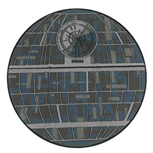 Ukonic Star Wars Galactic Empire Death Star Area Rug | 52-Inch Round Floor Rug