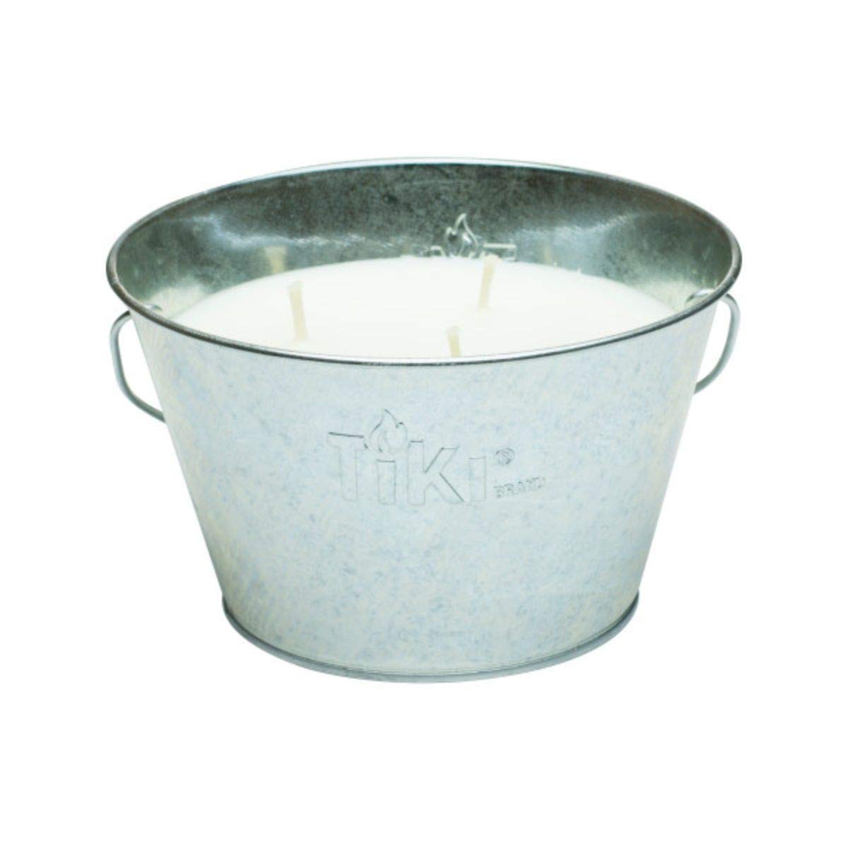 TIKI Brand Triple-Wick Galvanized Citronella Candle Bucket, 28 Ounce