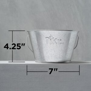 TIKI Brand Triple-Wick Galvanized Citronella Candle Bucket, 28 Ounce