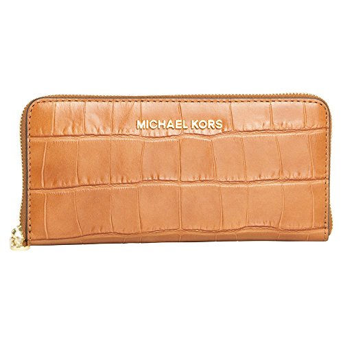 MICHAEL Michael Kors Jet Set Travel Zip Around Continental Wallet (Walnut)