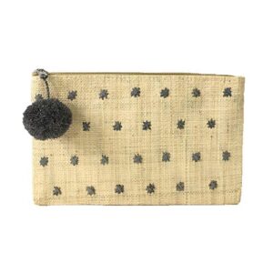 mar y sol sophia star polka dot slim clutch (grey)