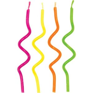 creative converting birthday cake candle, 3.25″, multicolored