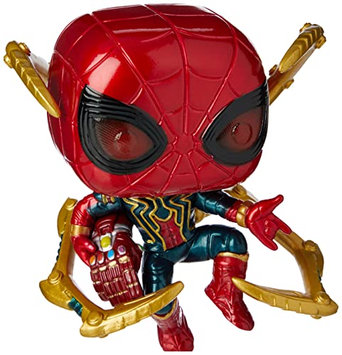 Funko Pop! Marvel: Avengers Endgame - Iron Spider with Nano Gauntlet, Multicolor (45138),3.75 inches